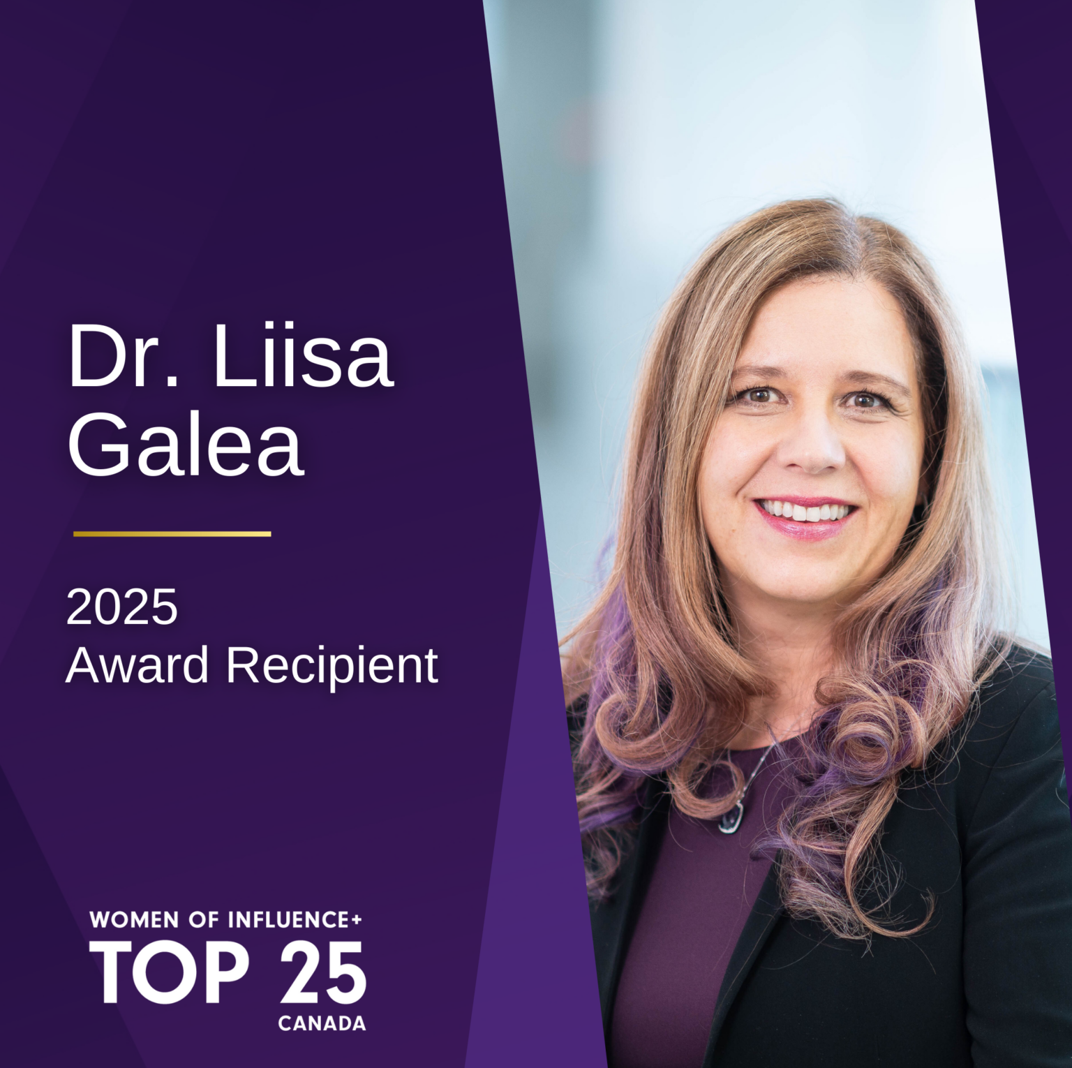 2025 Top 25 Women of Influence+ Recipients – Women of Influence